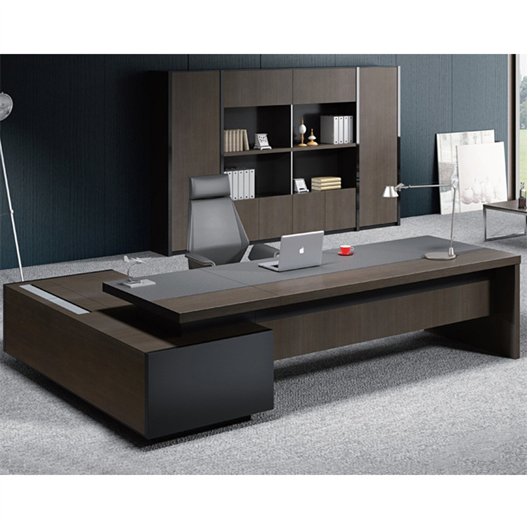 Wooden ceo boss manager office table modern executive desk