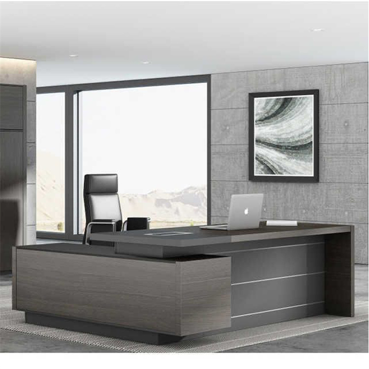 Wooden ceo boss manager office table modern executive desk