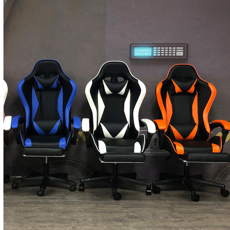 LED custom ergonomic rotating racing luminous RGB gaming chair