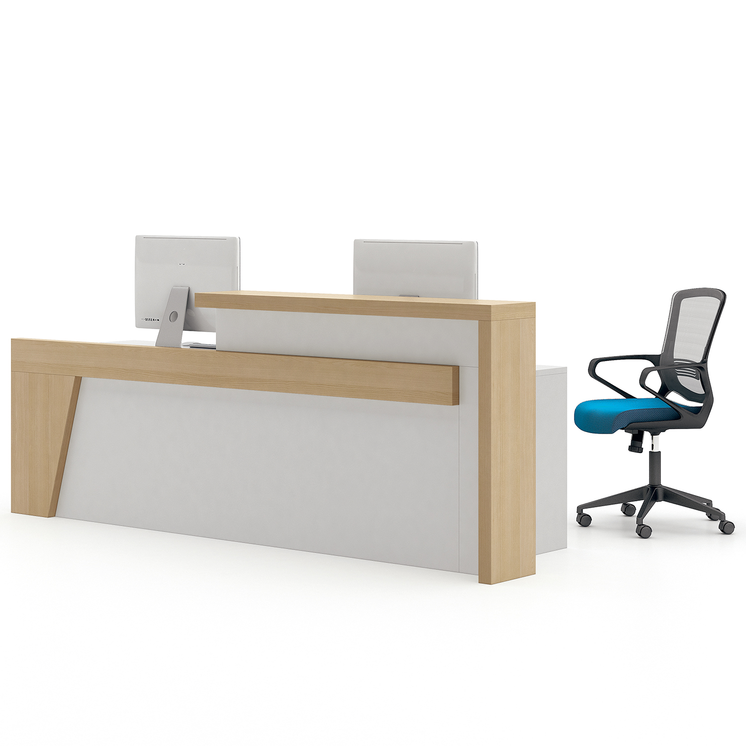 Standard size office reception desk