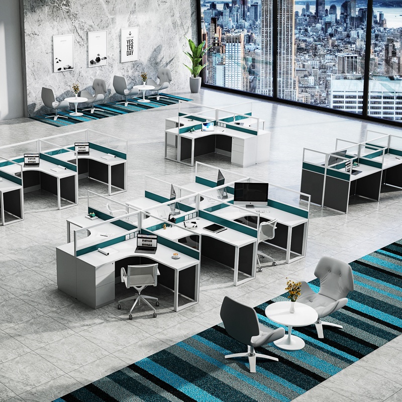 European-style design office space aluminum partition office cubicle ...